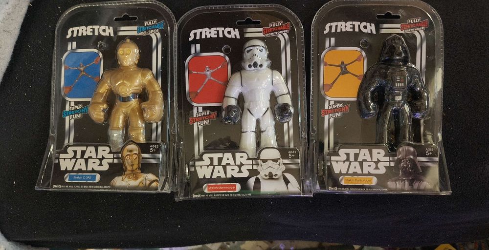 Star Wars OPV Stretch Figuren C-3PO, Stormtrooper, Darth (Neu und ...