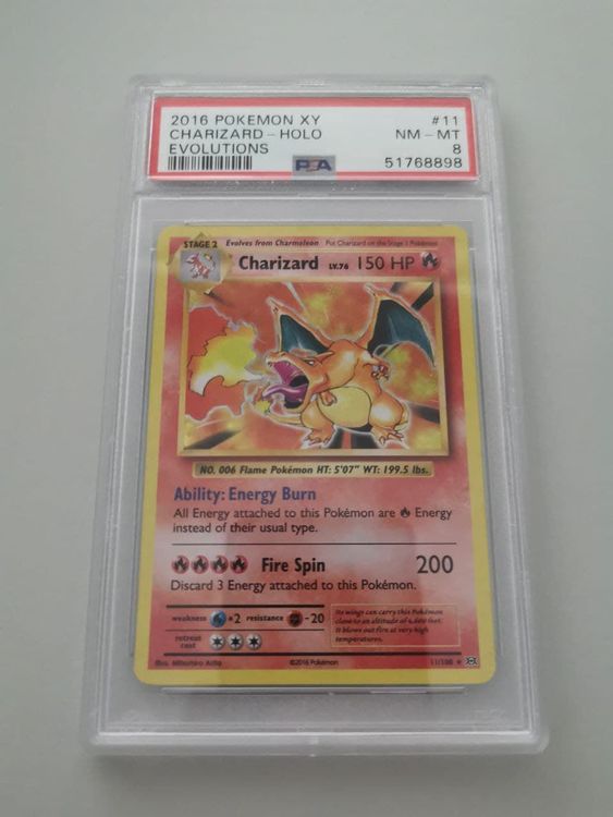 CHARIZARD HOLO PSA 8 XY EVOLUTIONS 2016 | Kaufen auf Ricardo