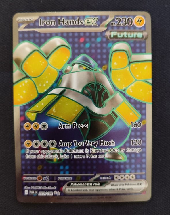 Pokemon Card Iron Hands ex Paradox Rift English EN Secret (Gebraucht ...