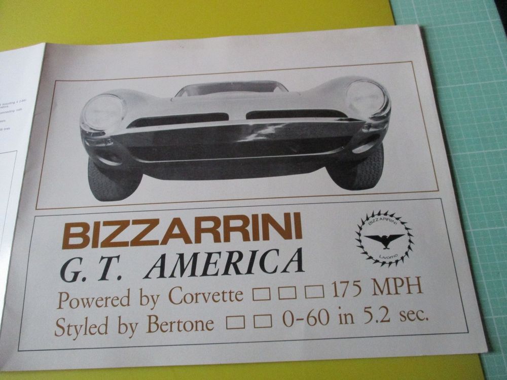 BIZZARINI GT AMERICA Powered by Corvette (Gebraucht) in für CHF 180 ...
