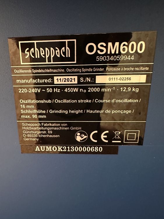 Scheppach OSM600 (Neu (gemäss Beschreibung)) in Flawil für CHF 105 – nur Abholung auf Ricardo kaufen