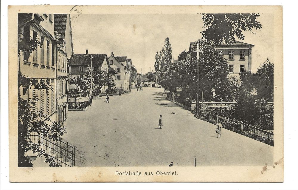 Oberriet (SG) Rheintal - Dorfstrasse - Schulhaus - 1920 (Gebraucht) in Engelburg für CHF 101.9 ...