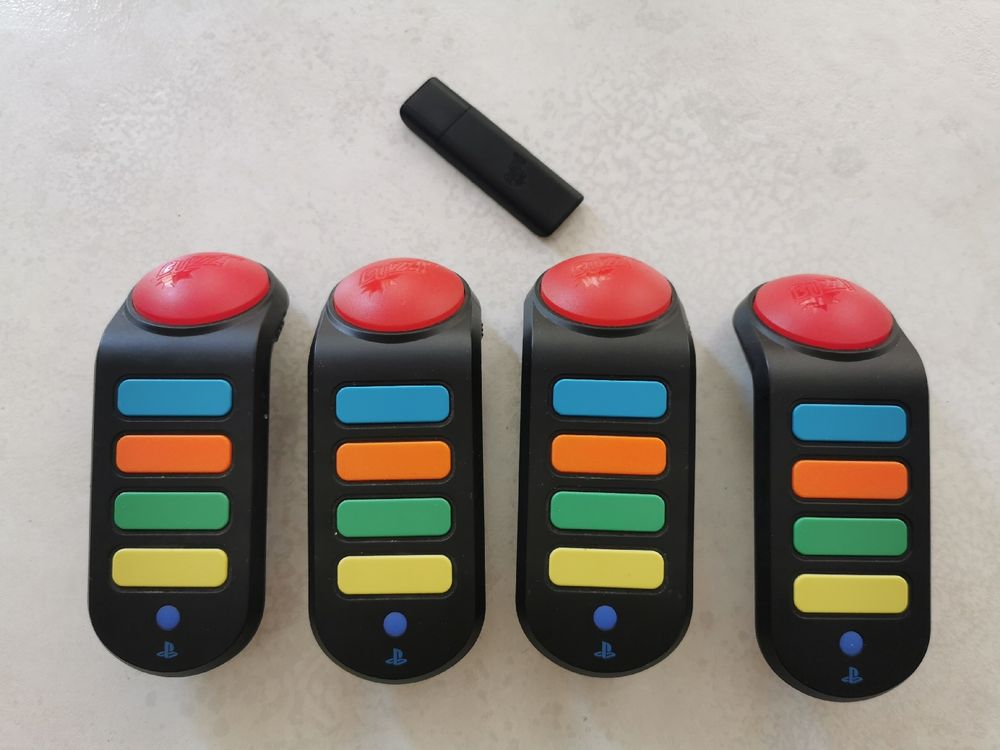 Buzz wireless controller für Ps2 und Ps3 mit USB Empfänger (Gebraucht ...