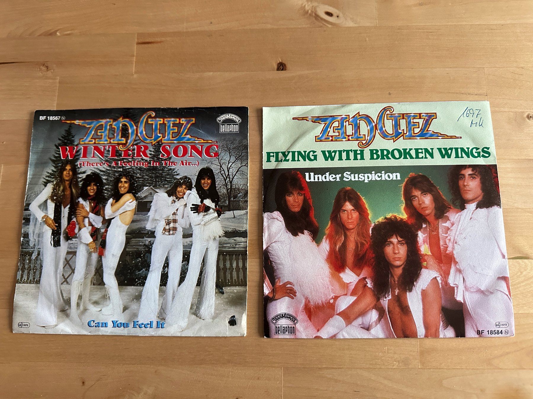 ANGEL Flying with broken + Winter song rare GLAM ROCK 70's (Gebraucht ...