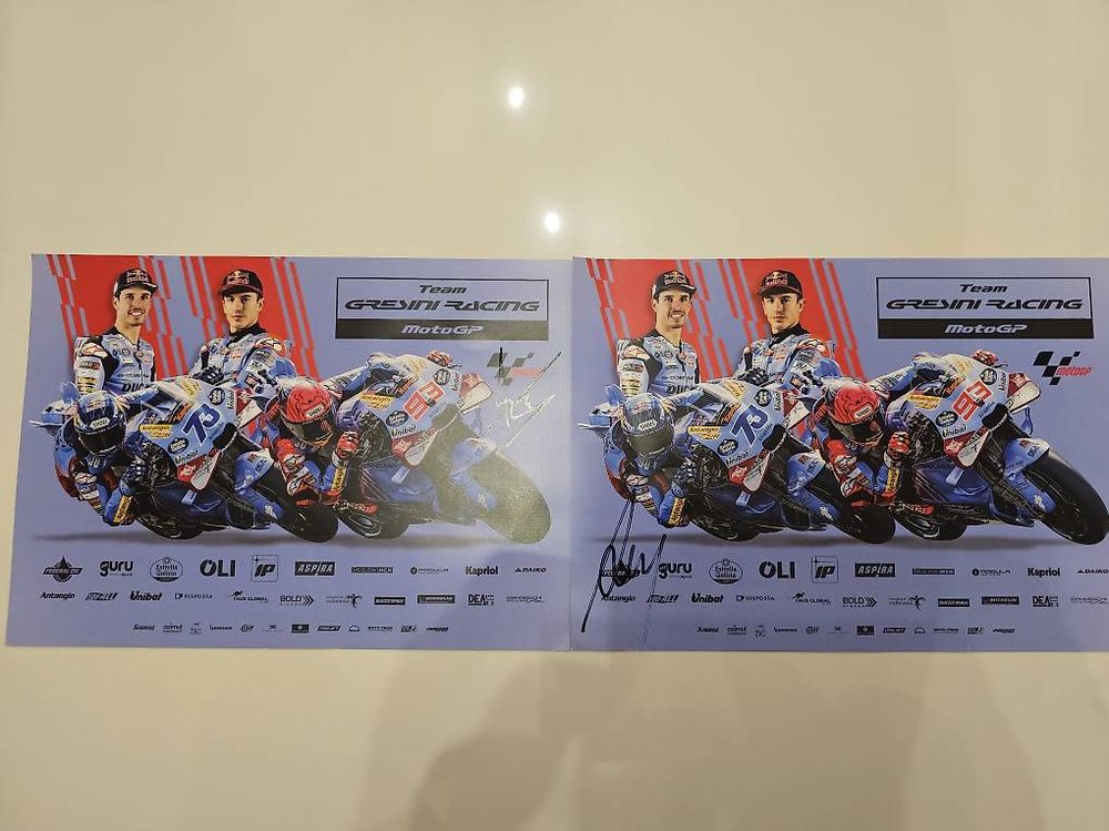 Autogramm Karte Marc Márquez und Alex Márquez (Neu (gemäss Beschreibung ...