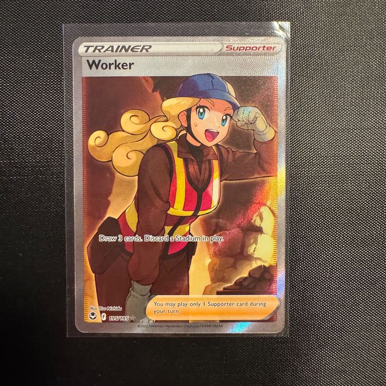 Pokémon Karte - Worker TG Full Art Silver Tempest ENG (Neu (gemäss ...