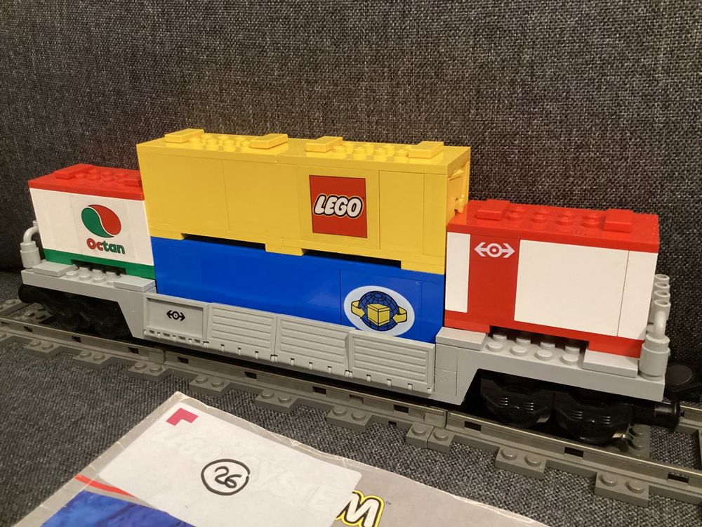 Lego Eisenbahn 4549 Container Güterzug Wagen 9V Zug (Gebraucht) in ...
