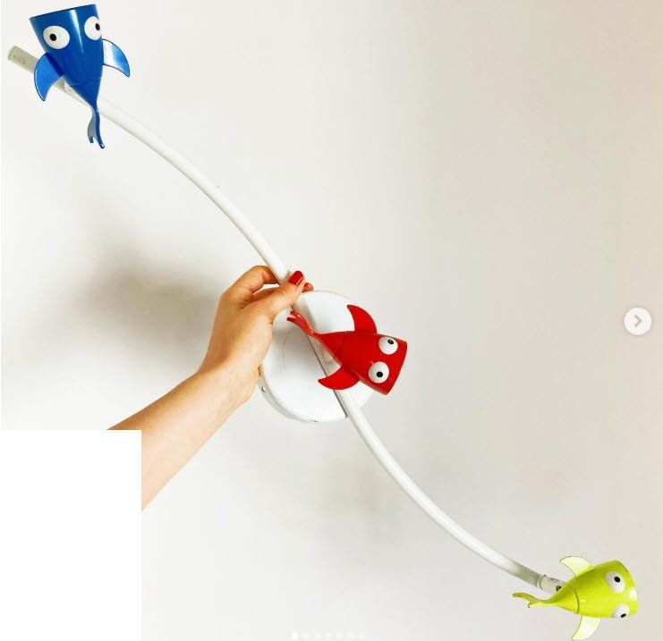 IKEA KRYP Dr Seuss 1 2 Red Blue Fish Ceiling track light NEW (Neu und ...
