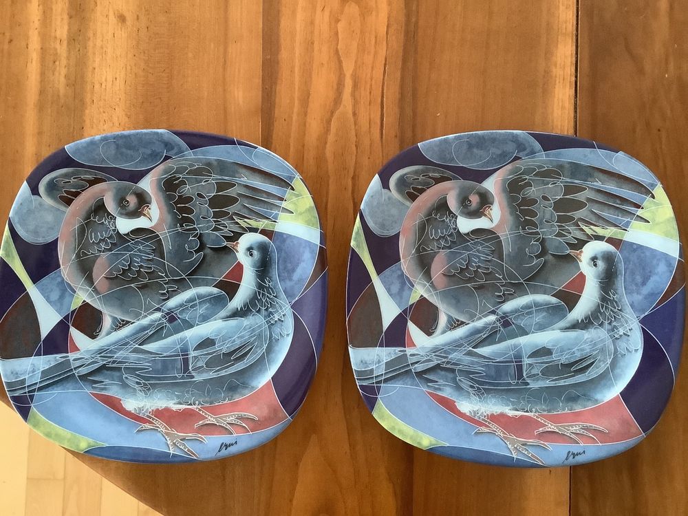 2 Rosenthal Teller Hans Erni (Gebraucht) in bassersdorf für CHF 35 – mit Lieferung auf Ricardo ...