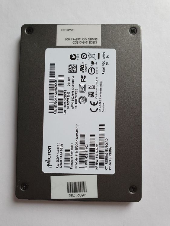 Micron C400 128GB (Gebraucht) in Biel/Bienne für CHF 30 – mit Lieferung ...