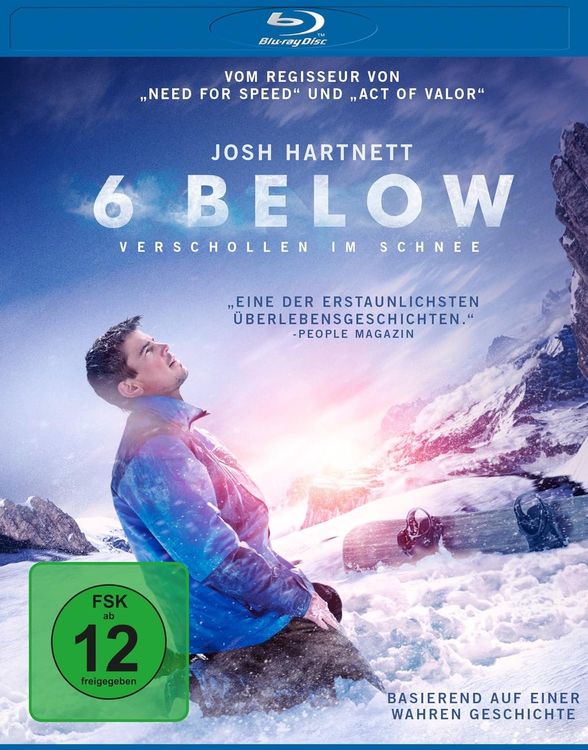 6 Below - Verschollen im Schnee (2017) Josh Hartnett/Blu-ray (Neu ...