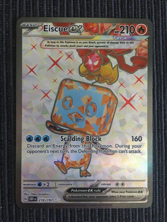 Pokemon Obsidian Flames Eiscue EX Fullart Englisch | Kaufen auf Ricardo