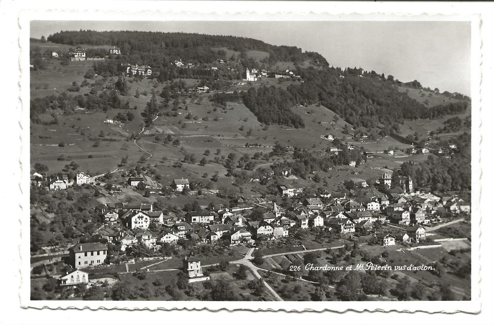 Chardonne et Mont Pélerin (VD) sur Vevey - Flugaufnahme | Kaufen auf Ricardo