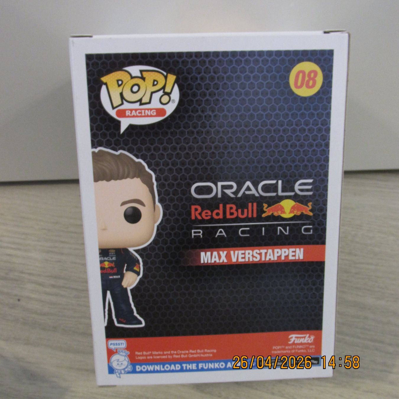 Funko Pop! Max Verstappen Oracle Red Bull Racing Nr. 08 neu (Neu ...