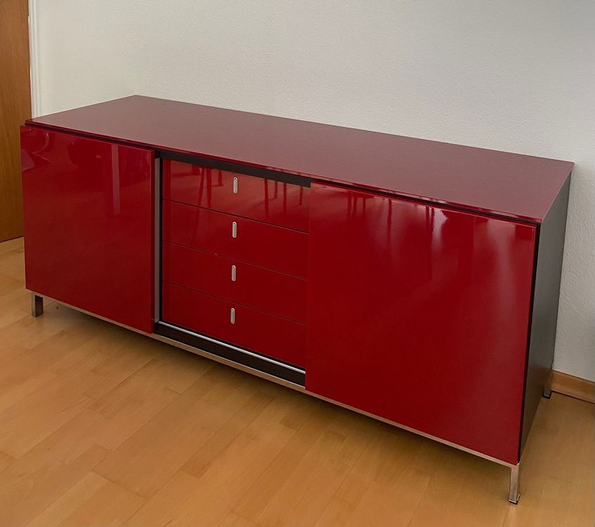 Wunderschönes Designer-Sideboard von Hülsta in rubinrot (Gebraucht) in ...