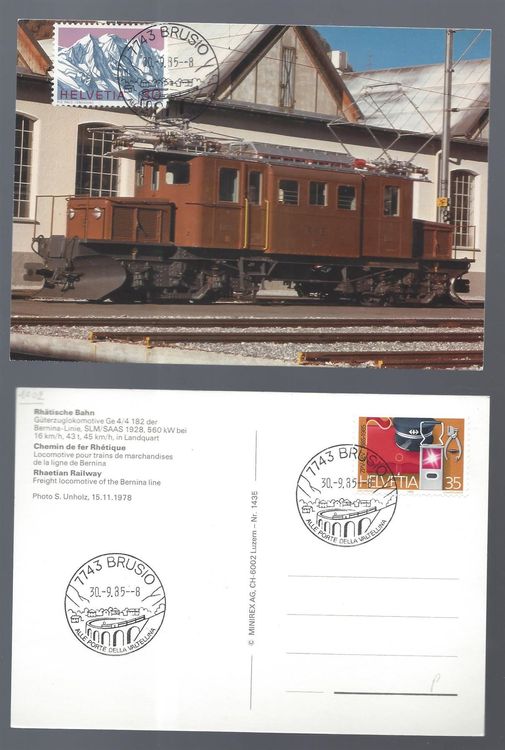 Rhät. Bahn mit Sst BRUSIO (GR) | Kaufen auf Ricardo