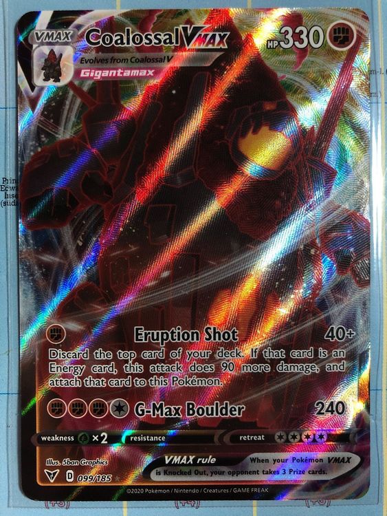 Coalossal Vmax (Vivid Voltage, UR) (Neu (gemäss Beschreibung)) in ...