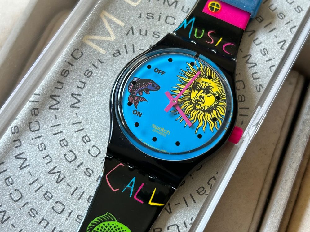 Montre Swatch MusiCall SLB101 EUROPE IN CONCERT neuve 1993 (Neuf (Voir ...