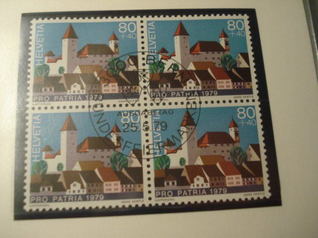 Set Pro Patria 1979, FDC + Satz 4erblock ET-o | Kaufen auf Ricardo