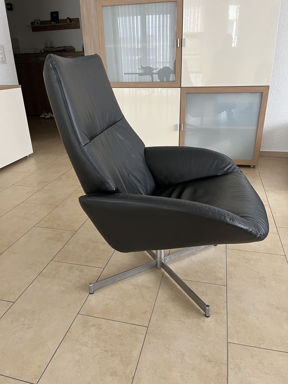 Ledersessel schwarz, Drehsessel (Neu (gemäss Beschreibung)) in ...