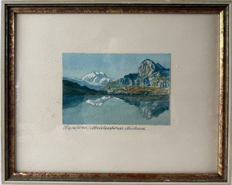 Alte Aquarell Landschaft Weisshorn (Gebraucht) in Neuhausen am Rheinfall für CHF 10 – mit ...