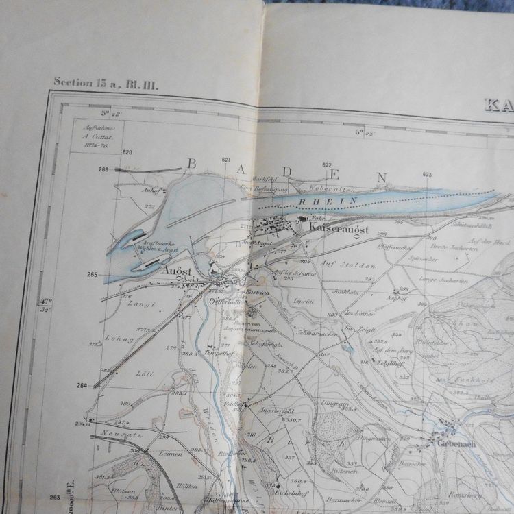 Topo-Karte,1925,Kaiseraugst-Nusshof-Liestal-Magden-Arisdorf | Kaufen ...