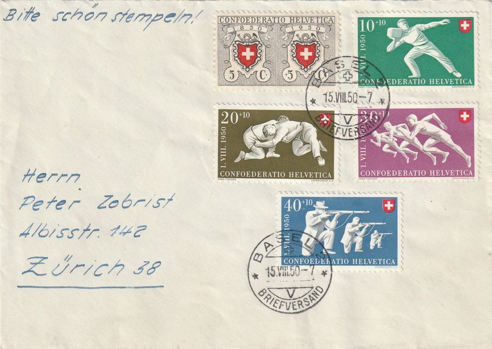 Satzbrief Pro Patria 1950 | Kaufen auf Ricardo