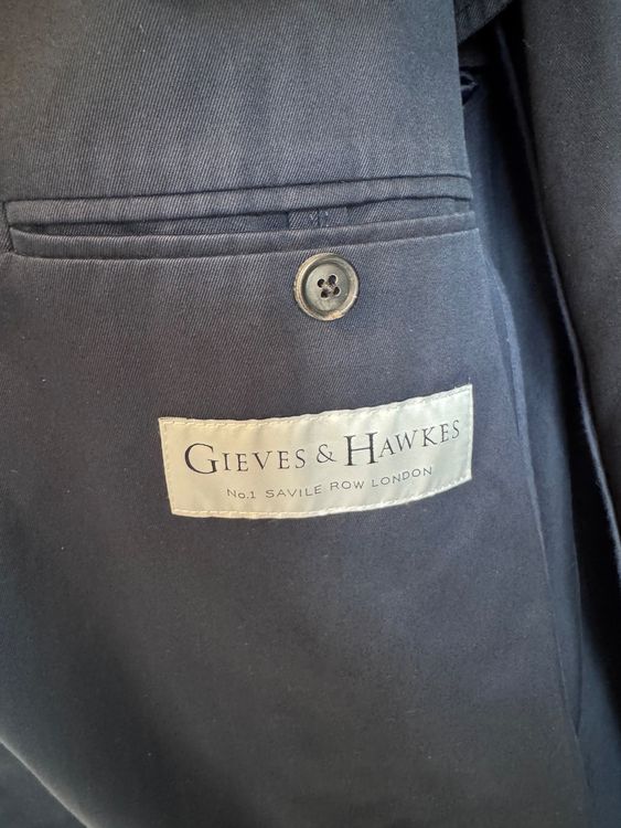 Gieves & Hawkes Navy Trench Coat (Gebraucht) in Steinhausen für CHF 5 ...