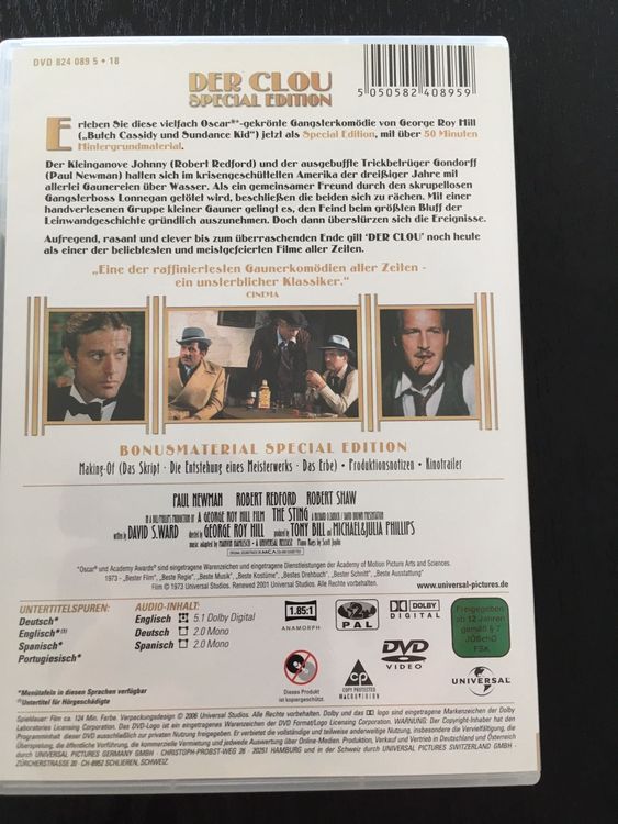 Der Clou - DVD (Redford/Newman) (Gebraucht) in für CHF 4 – mit ...