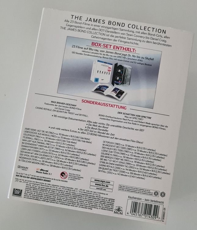 The James Bold Collection mit 23 Filmen + Spectre (Gebraucht) in für ...