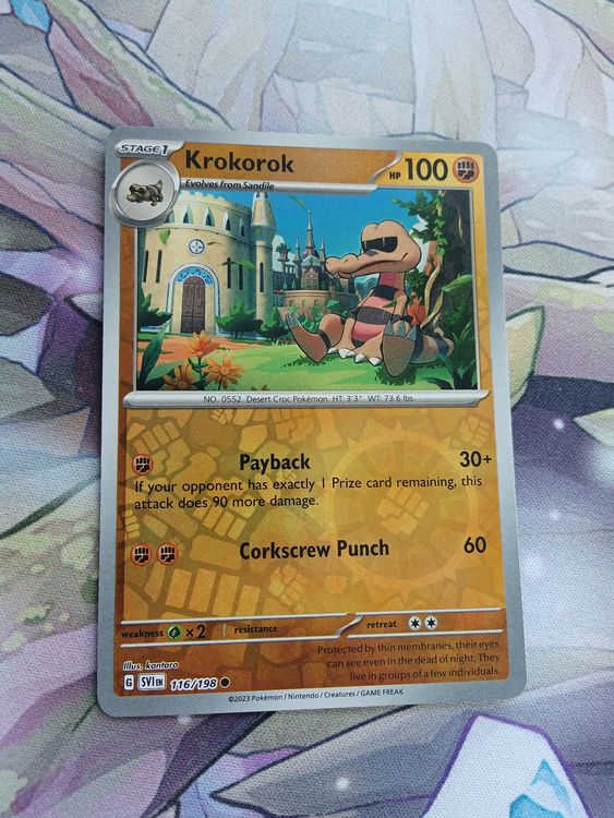 Krokorok - Reverse Holo 116 - Scarlet & Violet - Rokkaiman | Kaufen auf Ricardo