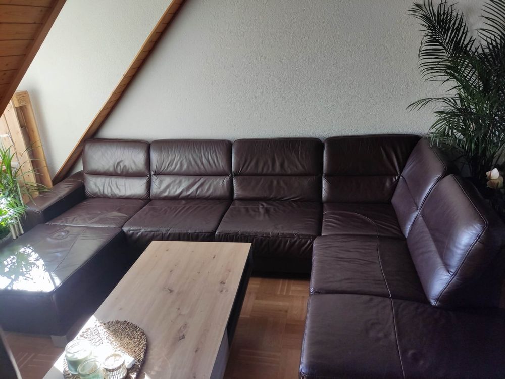 Echtleder Couch / Sofa / Wohnlandschaft wie neu (Gebraucht) in Bern für CHF 500 – mit Lieferung ...