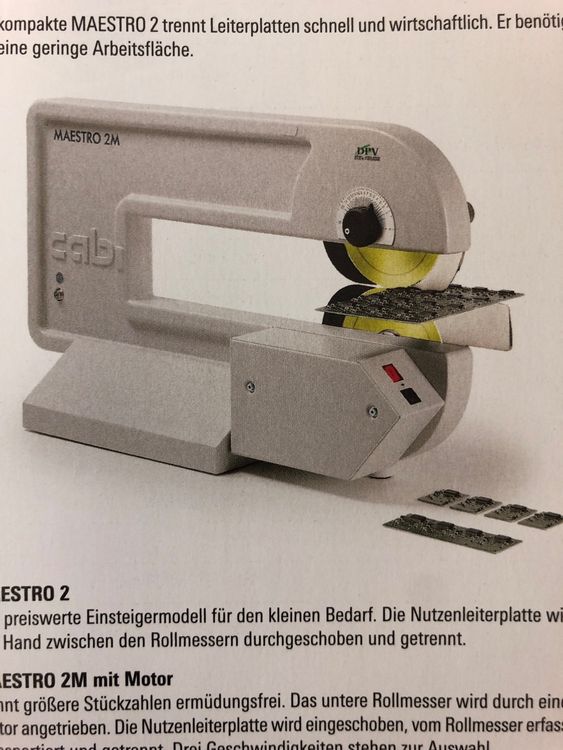 Nutzentrenner MAESTRO 2M mit Motor | Kaufen auf Ricardo