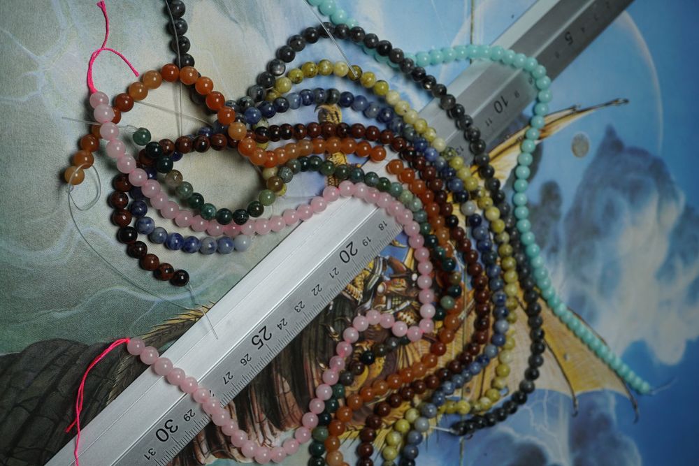 Mix Strang Set 6mm Kugel 7 x Schmuckstränge (Neu und originalverpackt ...