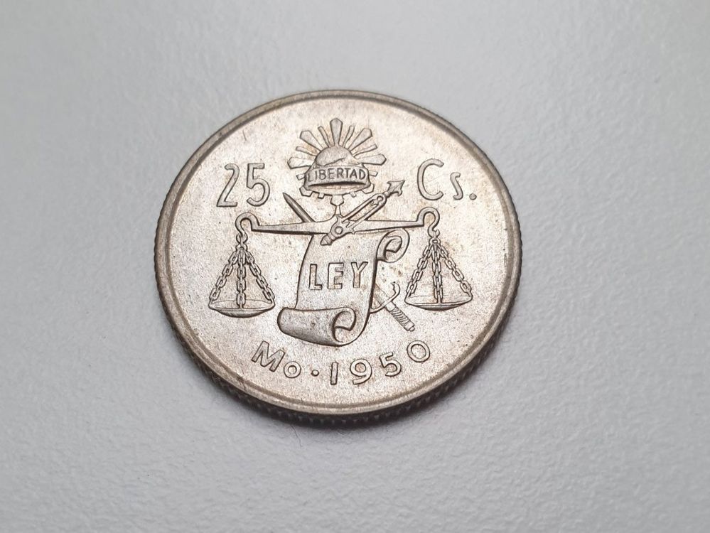 🇲🇽 Mexico 25 Centavos 1950 Silver (Gebraucht) in Pully für CHF 5 – mit Lieferung auf Ricardo kaufen