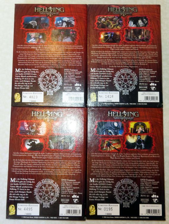 Hellsing Ultimate OVA DVD Collection (1-4) - neuwertig (Gebraucht) in ...