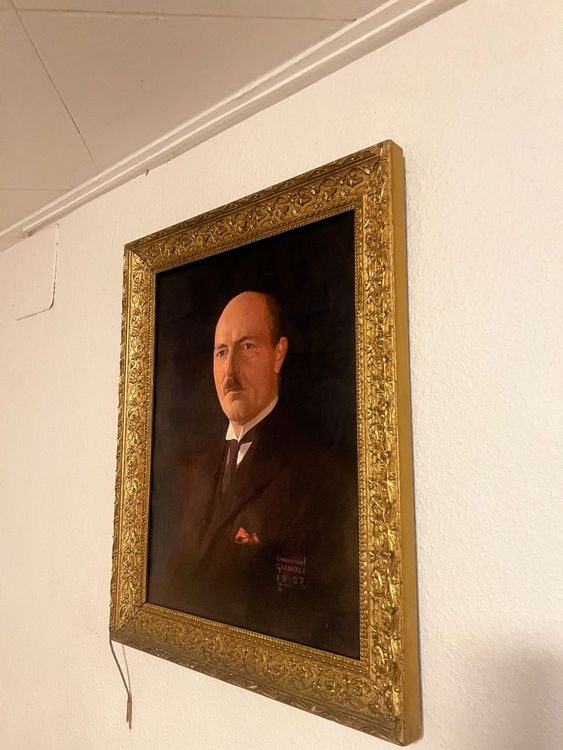 Portrait ancien signé Emmanuel Gianoli (1927) (D'occasion) à Chamblon ...