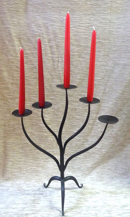 Kerzenständer Schmiedeeisen Handgefertigt für 5 Kerzen (Gebraucht) in Zürich für CHF 19 – mit ...