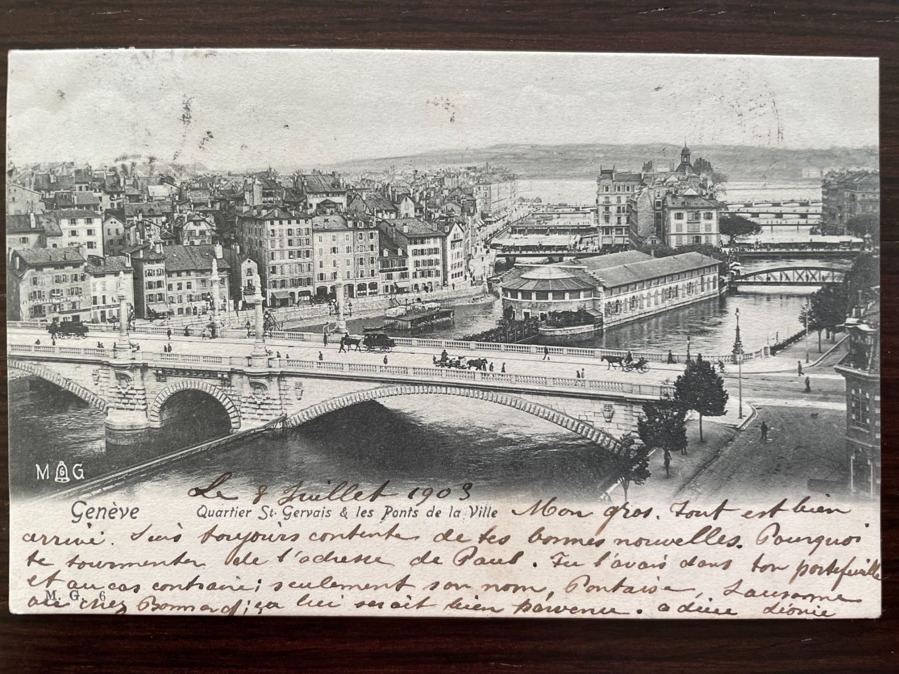 GENÈVE Quartier St. Gervais & les Ponts de la Ville, 1903 (Gebraucht ...