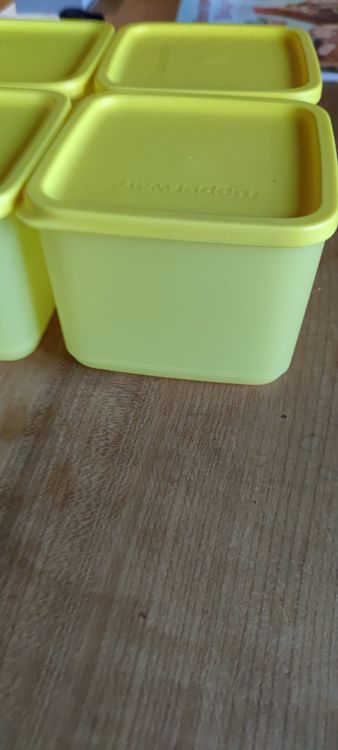 Tupper Cubix Set Gelb 4 x 1 L (Neu und originalverpackt) in ...