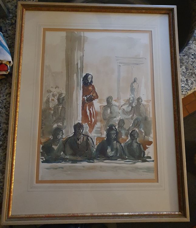 Aquarell gerahmt sign. | Kaufen auf Ricardo