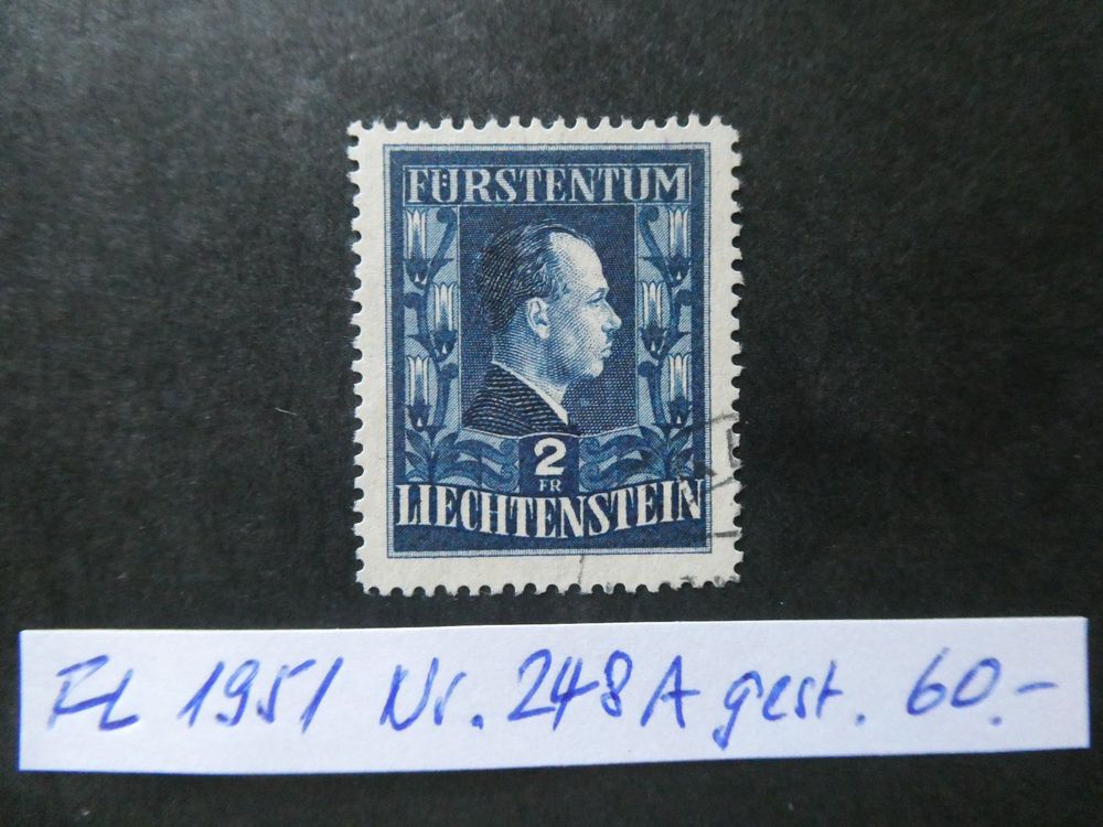 FL 1951 Nr. 248A gestempelt (Gebraucht) in Lausen für CHF 9 – mit Lieferung auf Ricardo kaufen