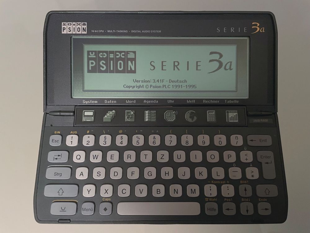 Psion Series 3a | 2MB | deutsch | mit Zubehör | Acheter sur Ricardo