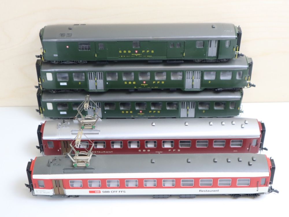 Liliput 5 x SBB Leichtstahl-Personenwagen Set - H0 (Gebraucht) in Winterthur für CHF 127 – mit ...