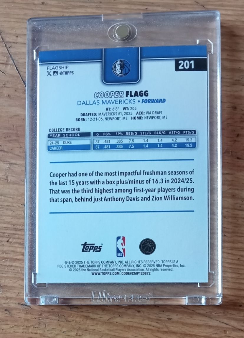 Cooper Flagg Silver Holo Topps NBA card (Neuf (Voir description)) à ...