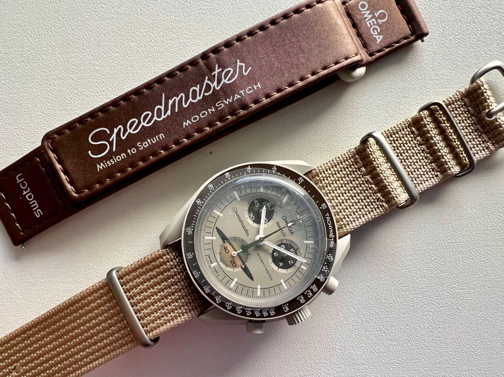 OMEGA x SWATCH Mission to Saturn “Safari”, NO box & papers (Neu (gemäss ...