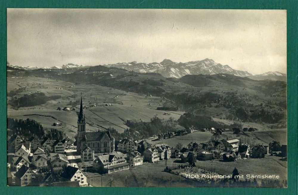 Rehetobel, Dorfansicht mit Säntis, 1928 | Kaufen auf Ricardo