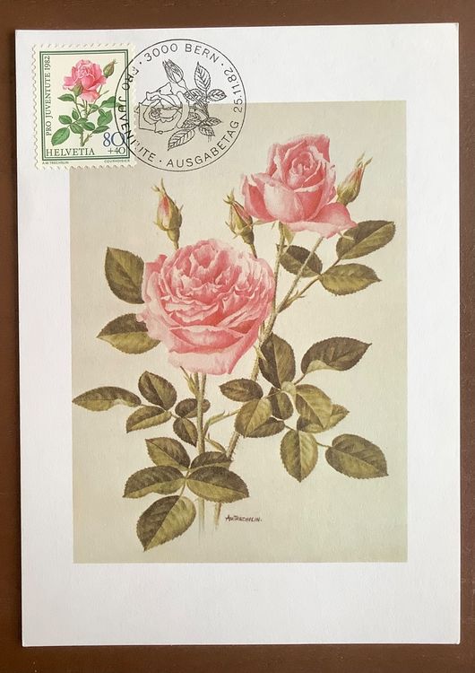 Maximumkarte 1982 Rosen PJ Juventute MK Roses Blumen | Kaufen auf Ricardo