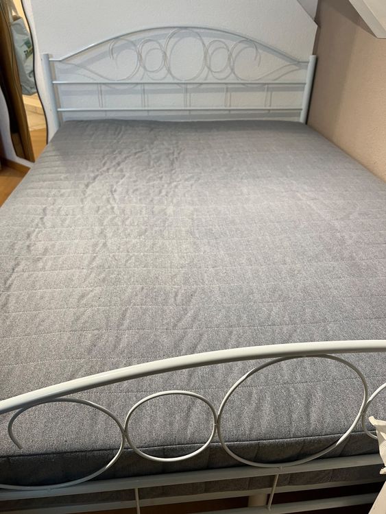 Metallbett Weiss Inkl Matratze Kaufen Auf Ricardo