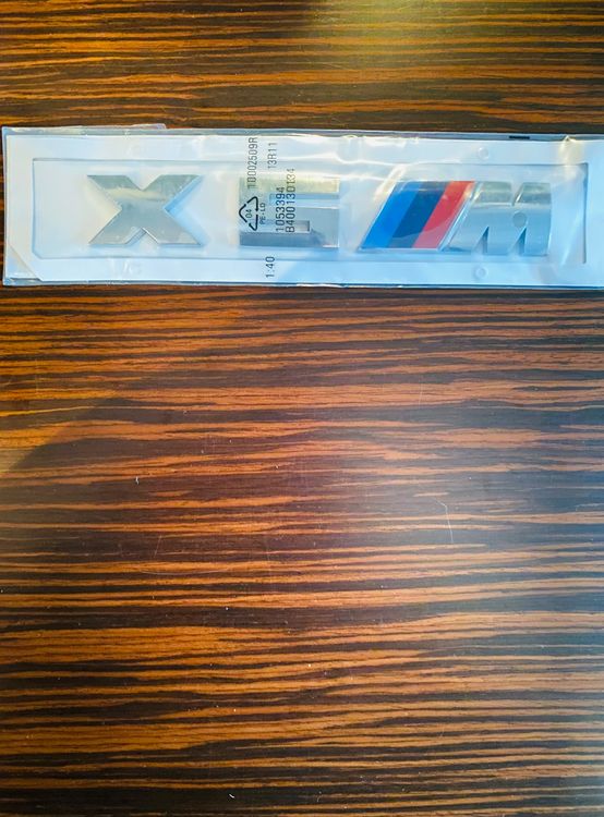 BMW X5M Emblem Logo Schriftzug NEU in Chrom | Kaufen auf Ricardo